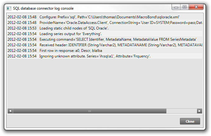 Macrobond Help | The Macrobond SQL Database Connector Macrobond Help | The Macrobond SQL Database Connector