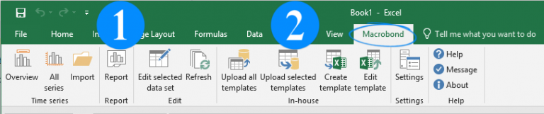 Introduction to the Excel add-in – Macrobond Help