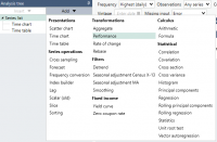 Analyzing data – overview – Macrobond Help
