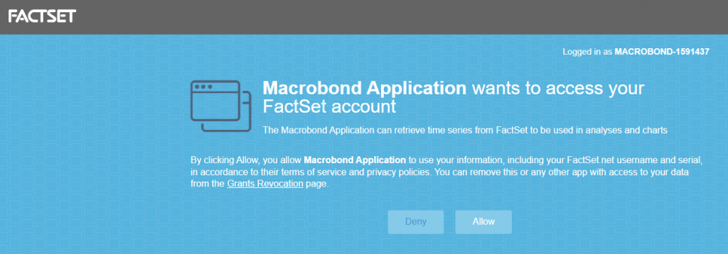 The Macrobond FactSet Direct & Terminal Integration – Macrobond Help